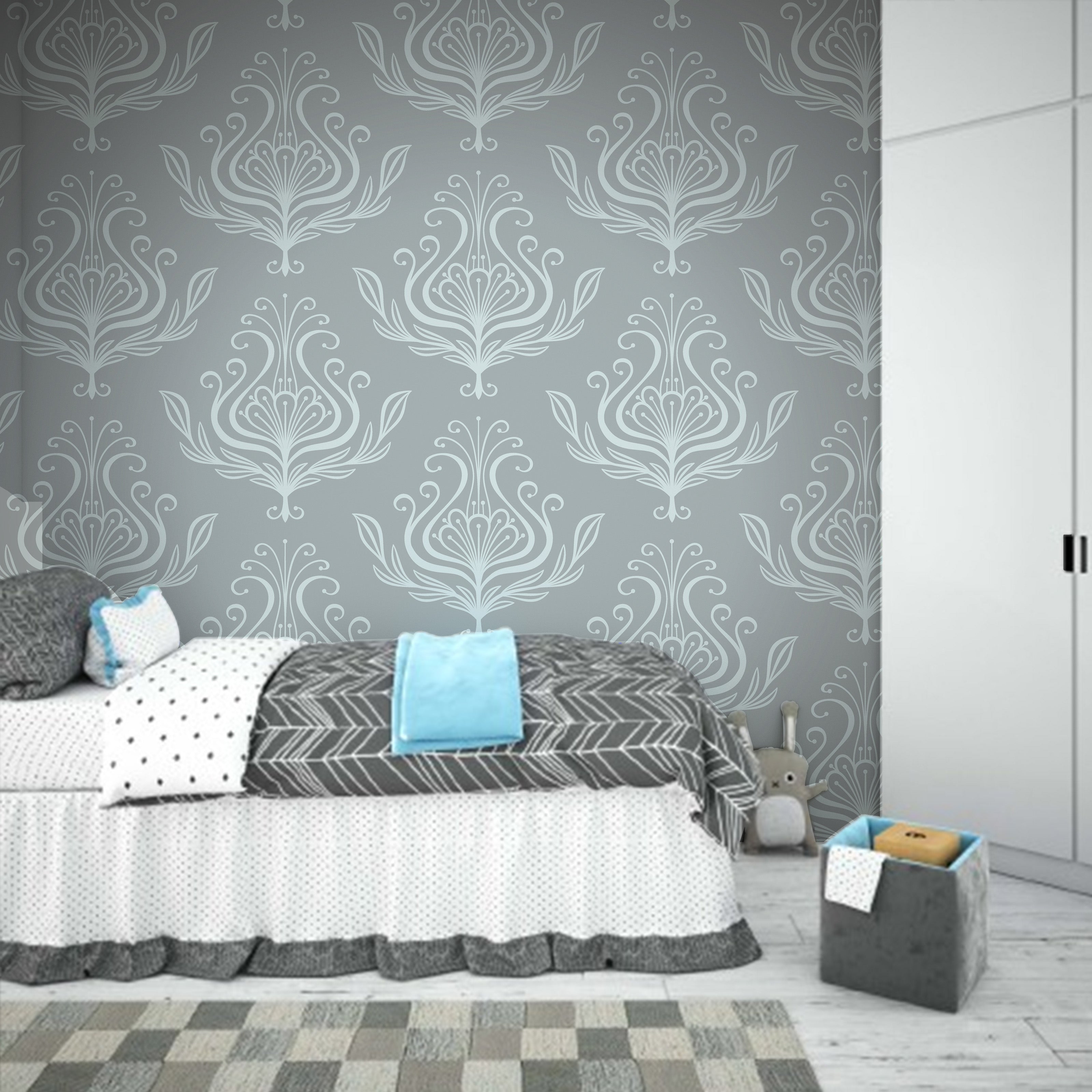 Grey wallpaper for wall , textured wallpaper , brick wallpaper , floral ...